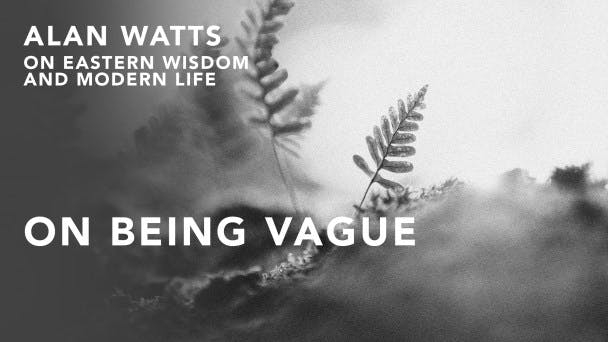 On Being Vague